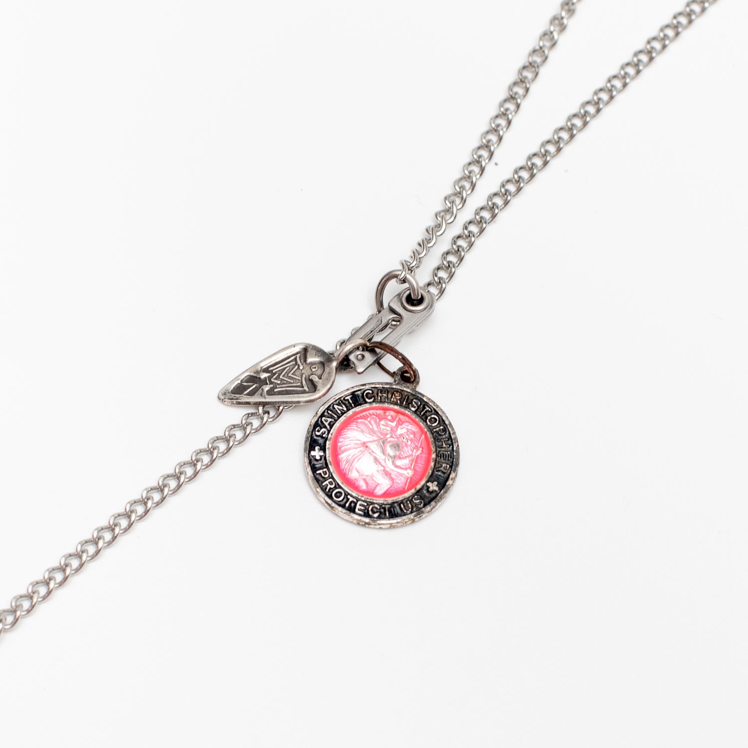 Red Rabbit Trading Co. Dog Tag Chain Pink St. Christopher – Bryceland's ...