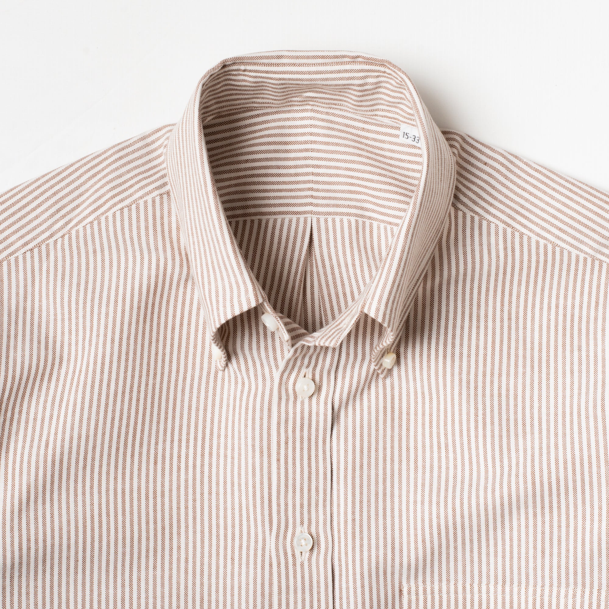 Perfect OCBD Shirt Brown Stripe – Bryceland's London