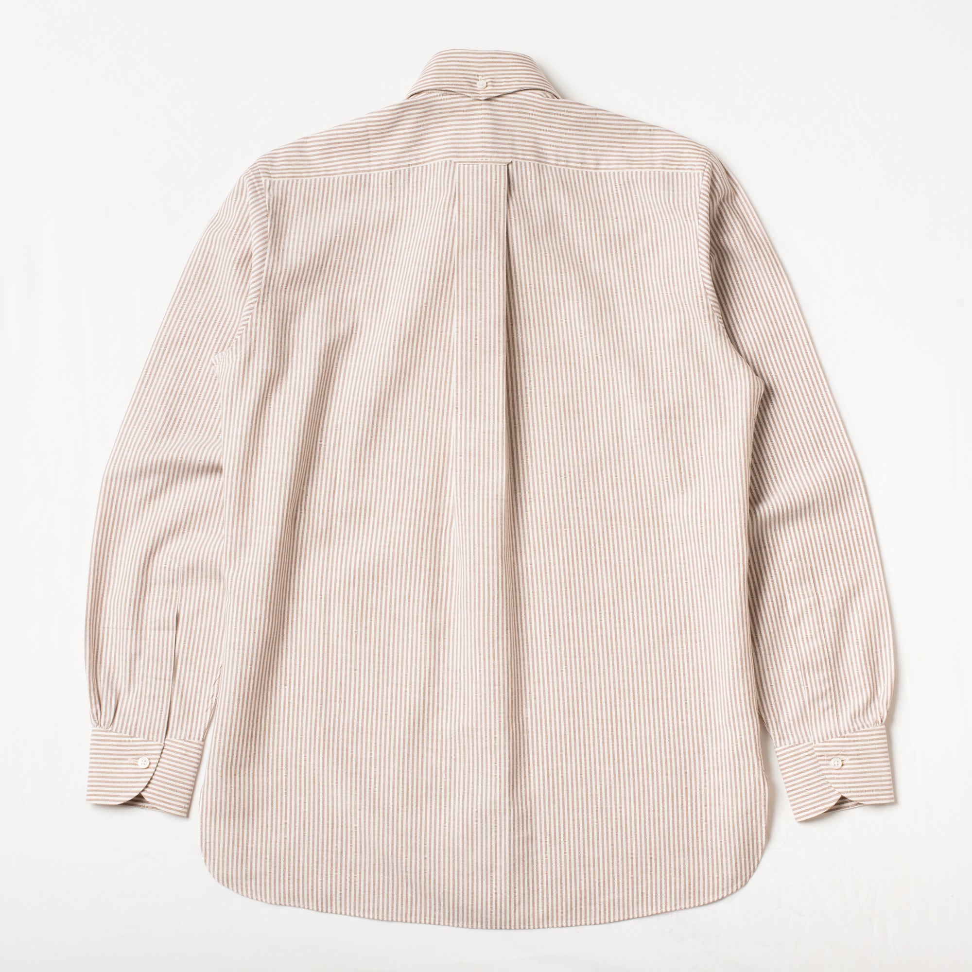 Perfect OCBD Shirt Brown Stripe – Bryceland's London